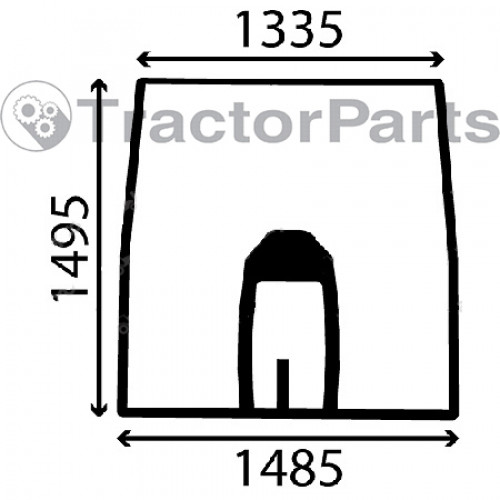 WINDSHIELD CURVED - TINTED - John Deere 7020,7030,8000,8020,8030 series-en
